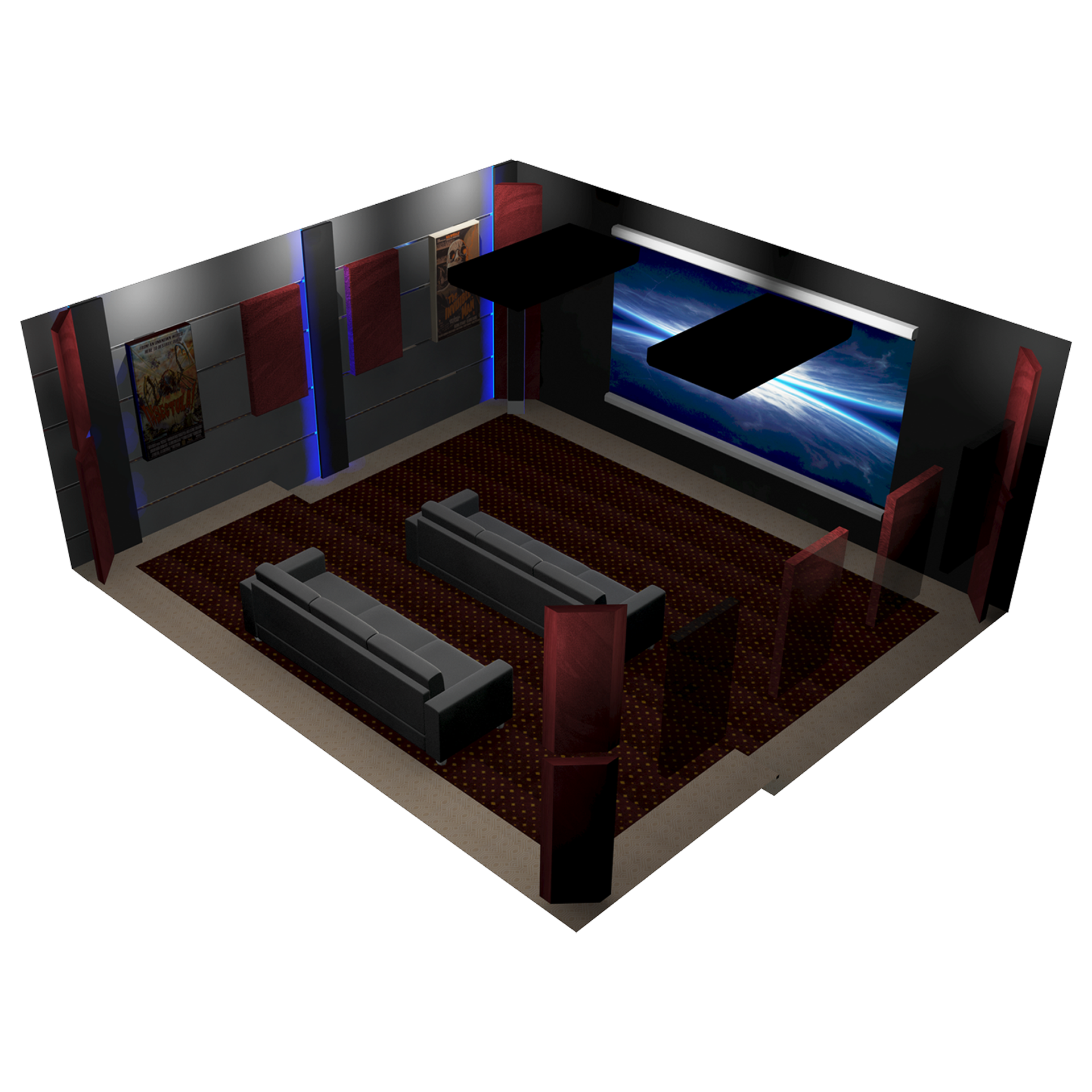 Home Theater Wall Construction Measurements